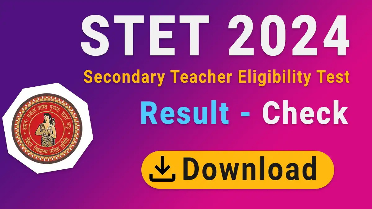 Bihar STET Result 2024 BSEB Download Link (OUT)