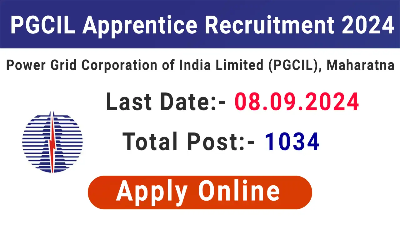 PGCIL Apprentice Recruitment 2024 Apply Online At powergrid.in