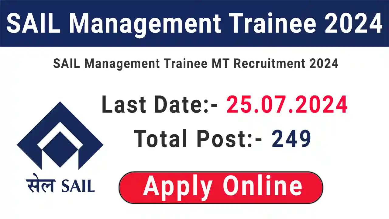SAIL Management Trainee MT Recruitment 2024