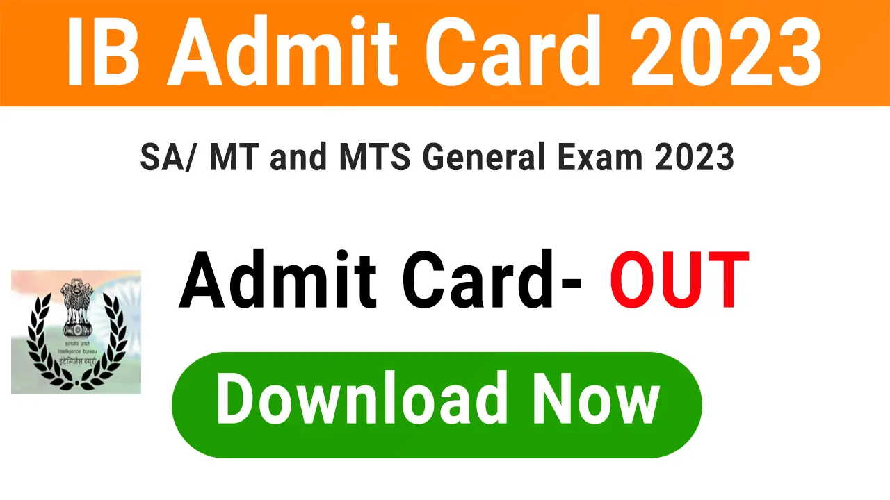 IB Final Result 2023 MTS and SA/ MT Download Link