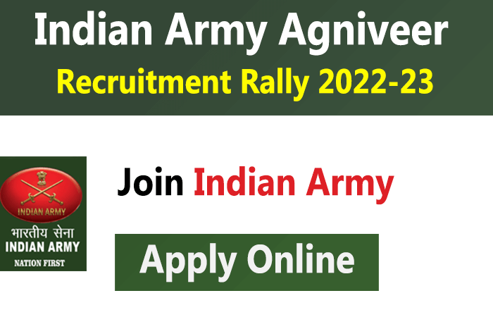 Indian Army Recruitment Rally 2022 Agniveer Online Form